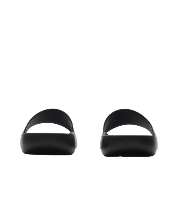 Burberry Checked Slip-on Slides - Black/calico