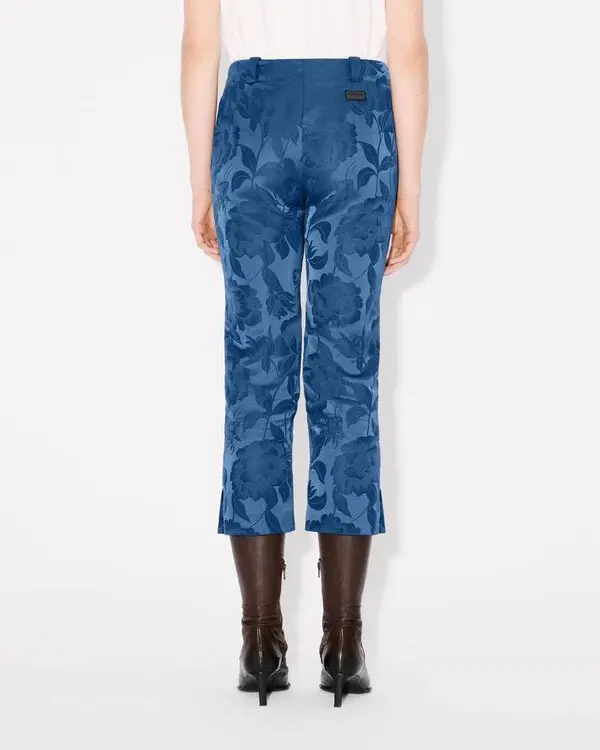 Kenzo Peonies Cropped Jacquard Pants