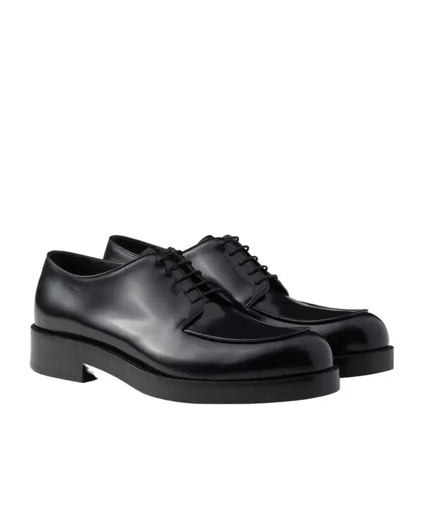 Prada Almond Toe Derby Shoes
