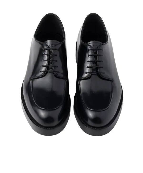 Prada Almond Toe Derby Shoes