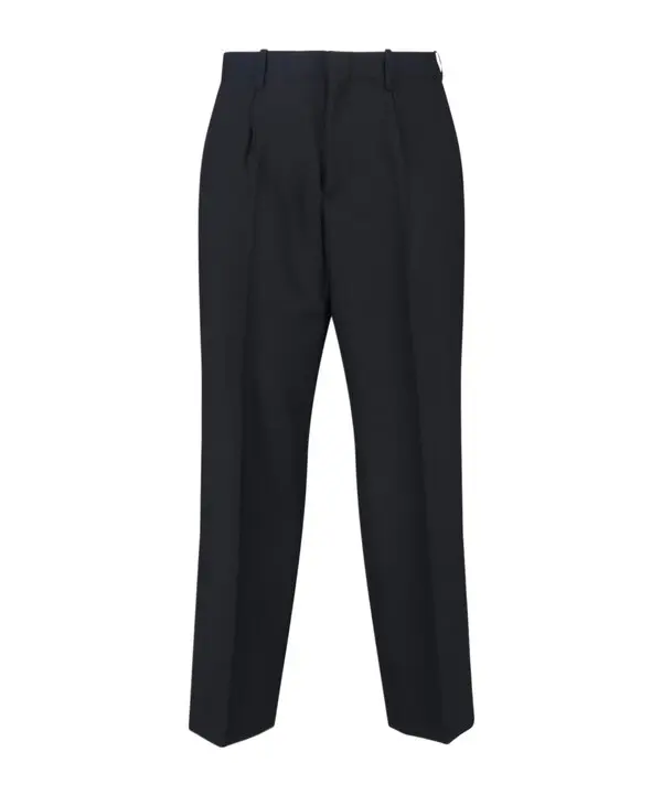 Our Legacy Pleated Front Fold Trousers - Black