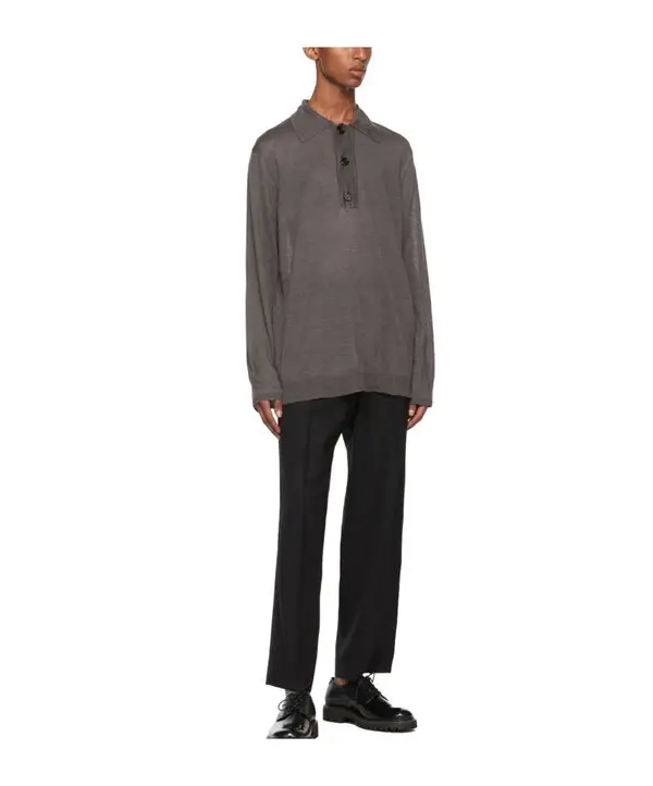 Our Legacy Pleated Front Fold Trousers - Black