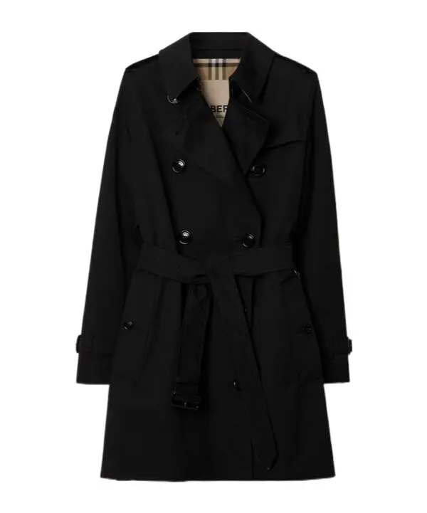 Burberry Double Breasted Belted Waist Trench Coat