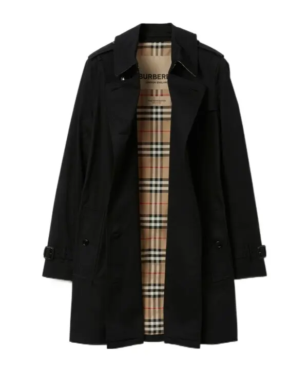 Burberry Double Breasted Belted Waist Trench Coat