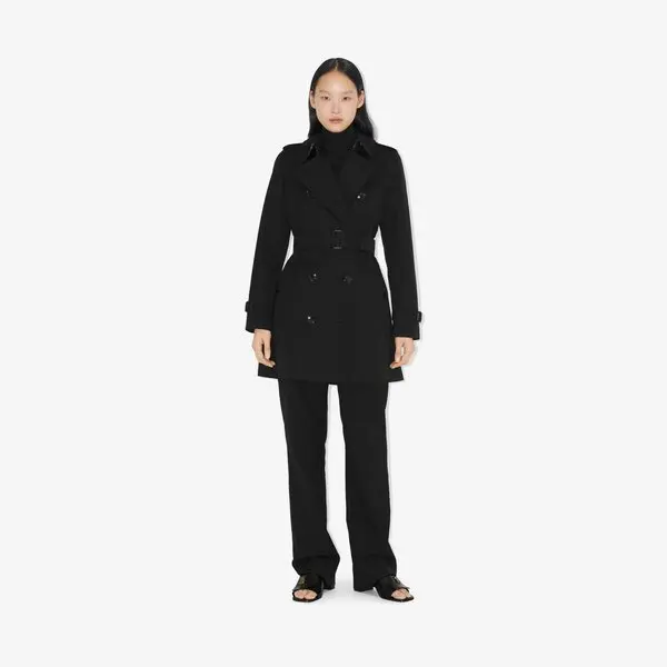 Burberry Double Breasted Belted Waist Trench Coat