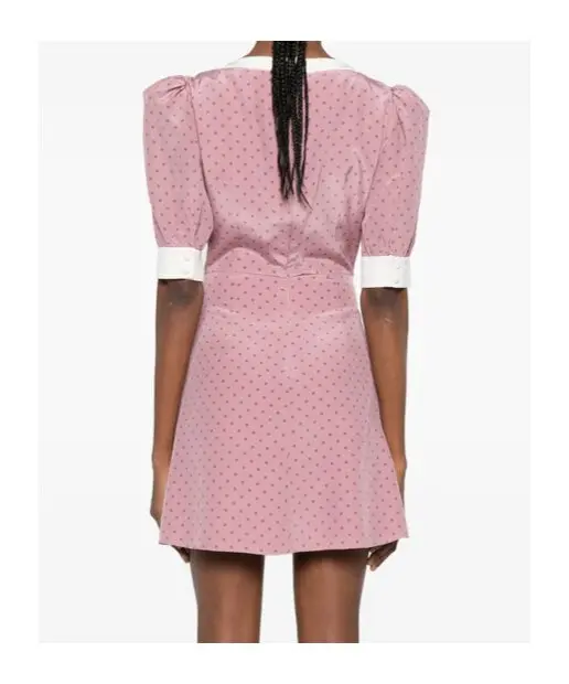 Alessandra Rich Polka Dot Mini Dress