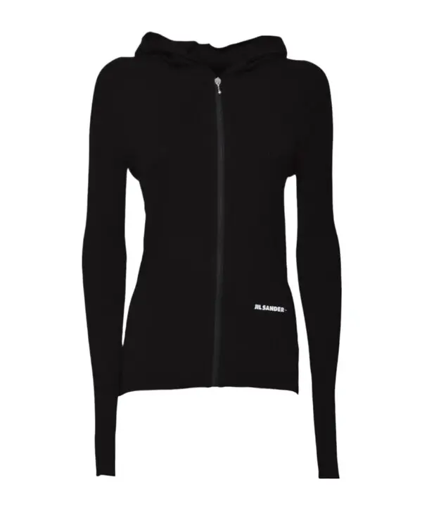 JIL SANDER Hooded Zip-up Cardigan