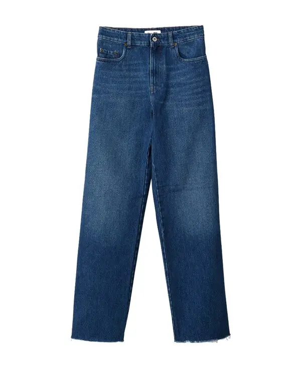 Miu Miu High Waisted Flared Jeans - Navy