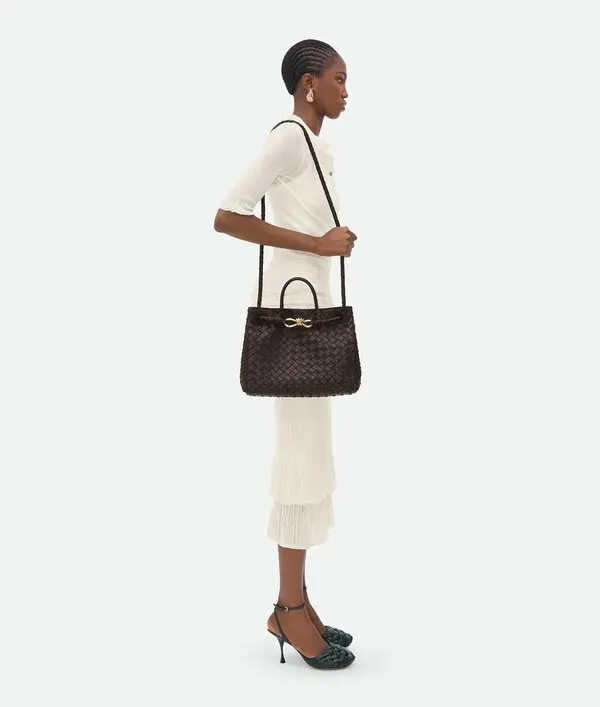 Bottega Veneta Andiamo Medium Shoulder Bag - Fondant