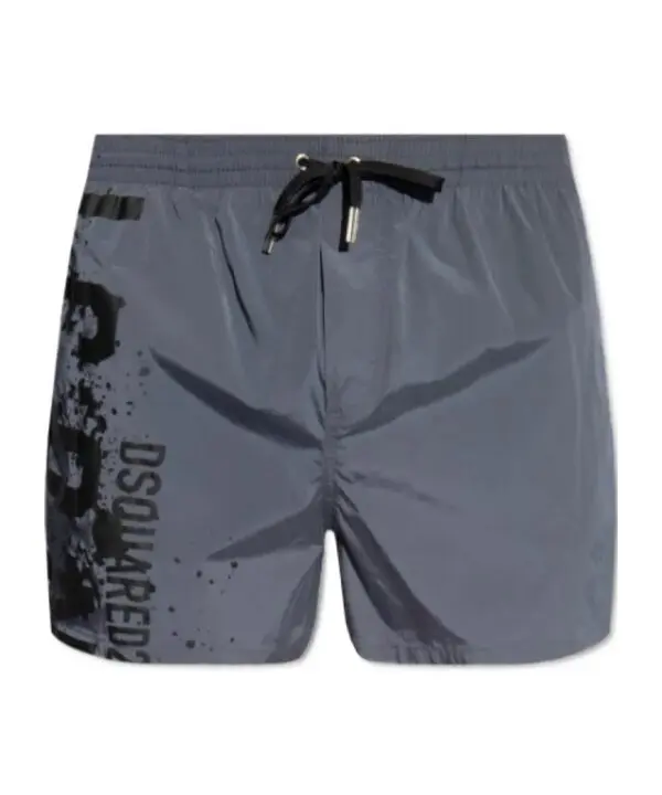 Dsquared2 Monogrammed Logo Swimming Trunks - Grey