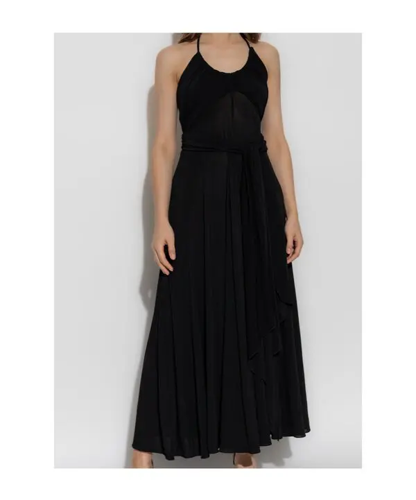 Alaïa Asymmetrical Off-the-shoulder Dress - Black