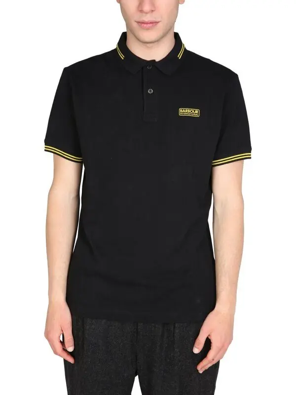 Barbour Short-sleeved Polo Shirt - Black