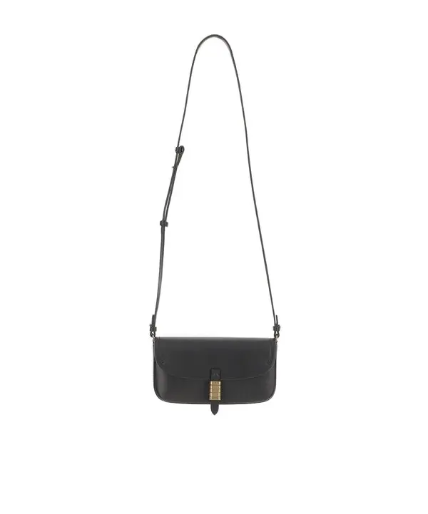Pinko Logo Detailed Crossbody Bag - Black