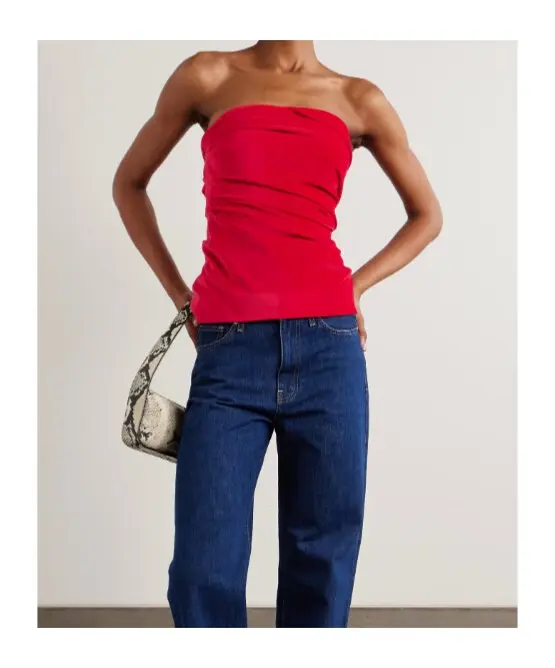 Tove Izel Bandeau Top - Red