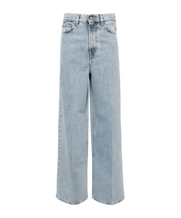 TOTEME High-waisted Straight-leg Jeans - Cool Blue