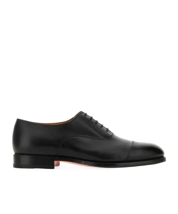 Santoni Round Toe Lace-up Shoes
