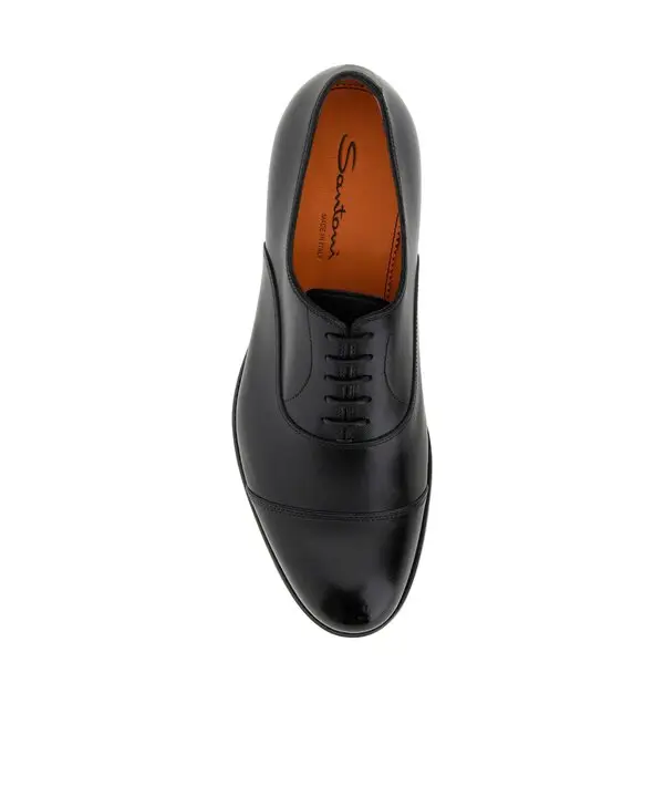 Santoni Round Toe Lace-up Shoes