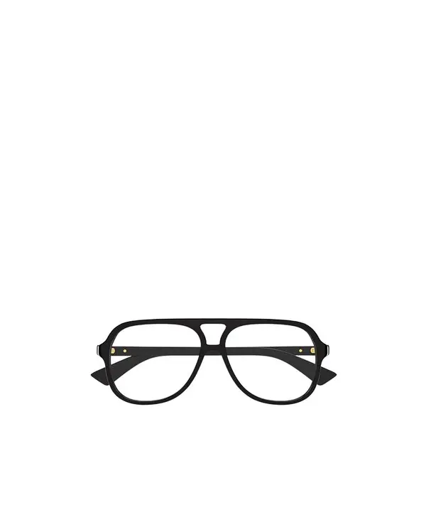 Bottega Veneta Aviator Full Rim Eyeglasses - Black