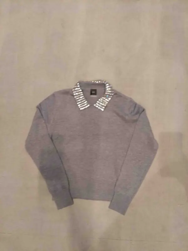 Pinko Embellished Collar Knitted Jumper