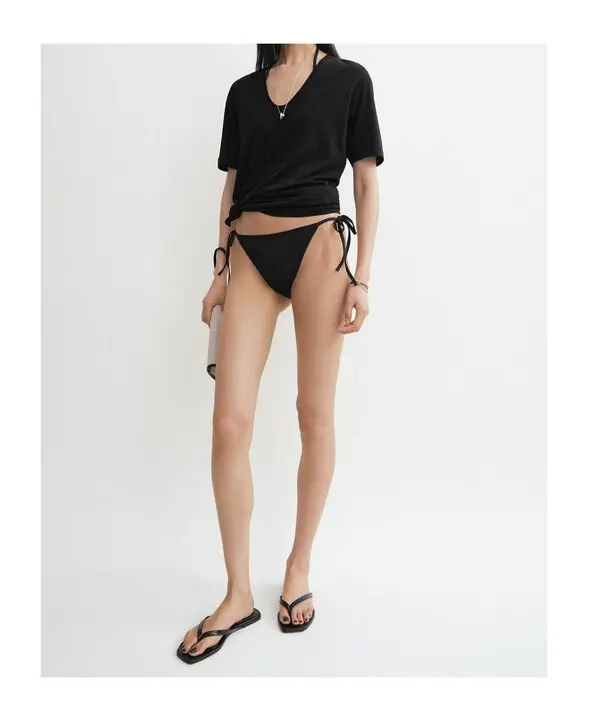 TOTEME Monogram Pointelle Bikini Bottoms