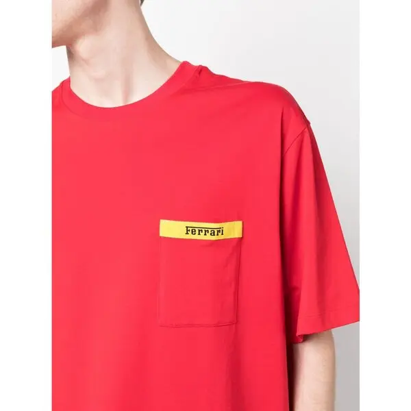FERRARI Sporty Jersey T-shirt With Logo