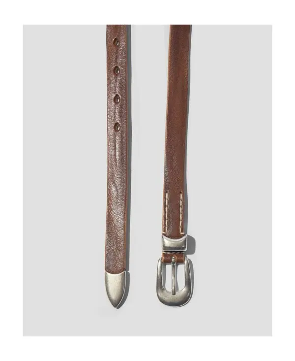 Our Legacy Contrast Stitching Leather Belt - Multicolor