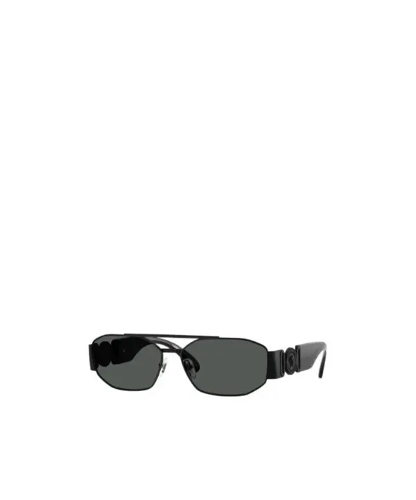 Versace Embellished Double-bridge Sunglasses - Black