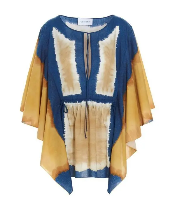 Alberta Ferretti Printed Tie-dye Dress