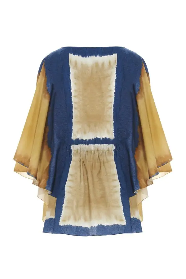 Alberta Ferretti Printed Tie-dye Dress