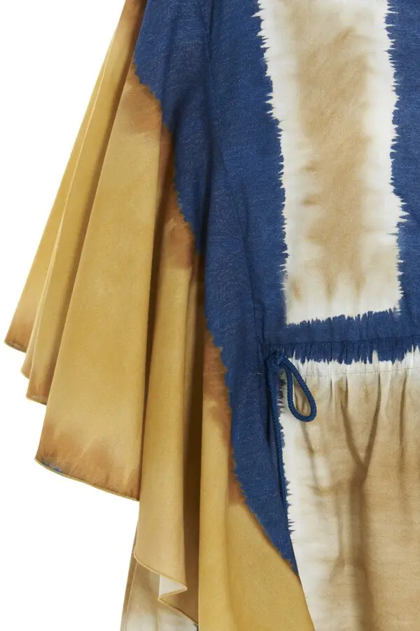 Alberta Ferretti Printed Tie-dye Dress