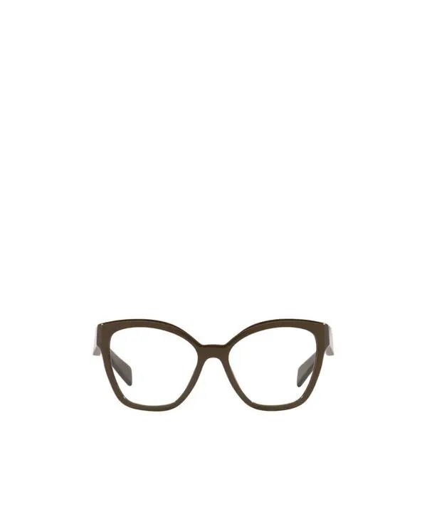 Prada Cat Eye Frame Eyeglasses - Brown