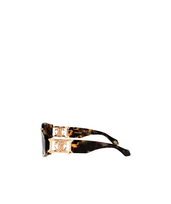 Roberto Cavalli Tortoiseshell Oval Sunglasses - Havana