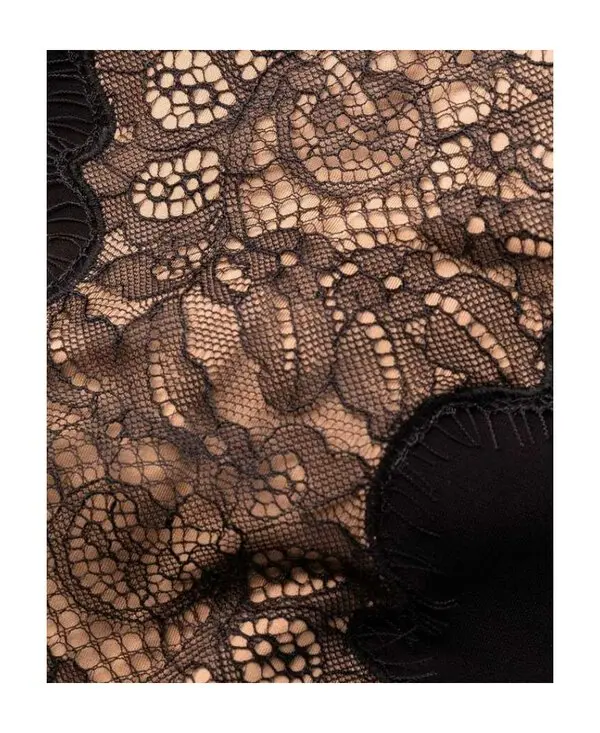 SELF-PORTRAIT Jersey And Lace Mini Dress