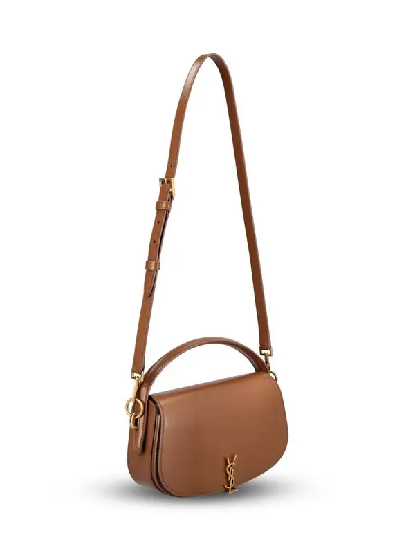 Saint Laurent Leather Shoulder Bag - Brown
