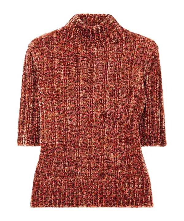 Dries Van Noten High Neck Short Sleeve Sweater