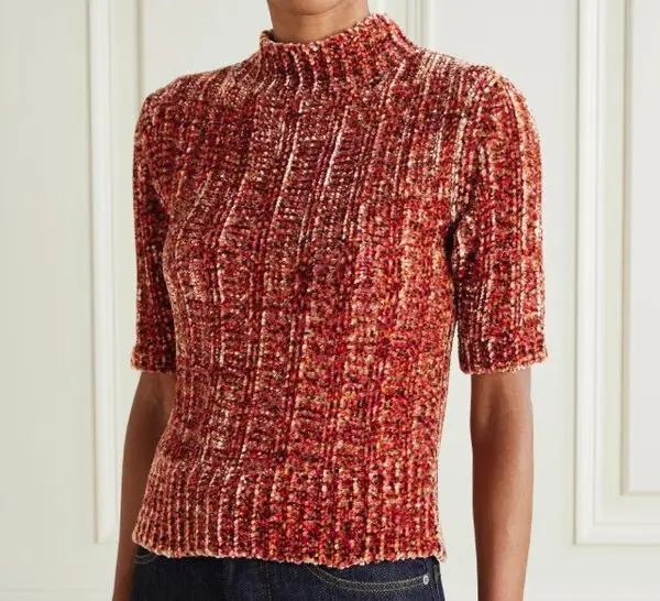 Dries Van Noten High Neck Short Sleeve Sweater