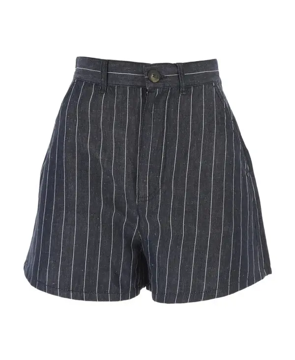 Emporio Armani Striped High-waisted Shorts
