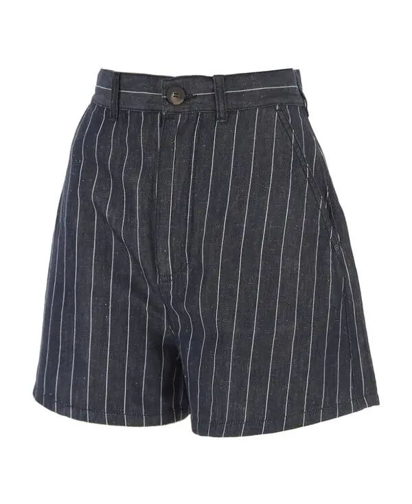 Emporio Armani Striped High-waisted Shorts