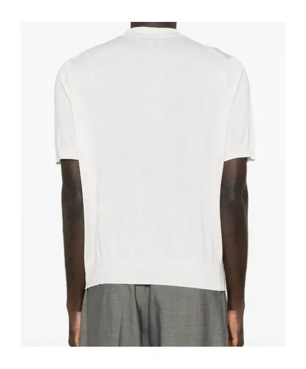 Studio Nicholson Short-sleeved Polo Shirt - White