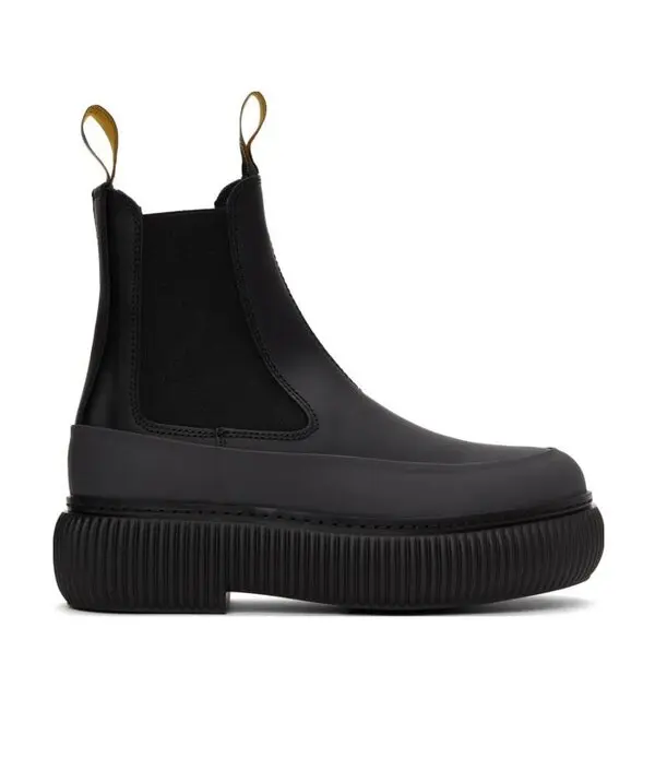 LANVIN Double Lifting Ring Short Boots - Black