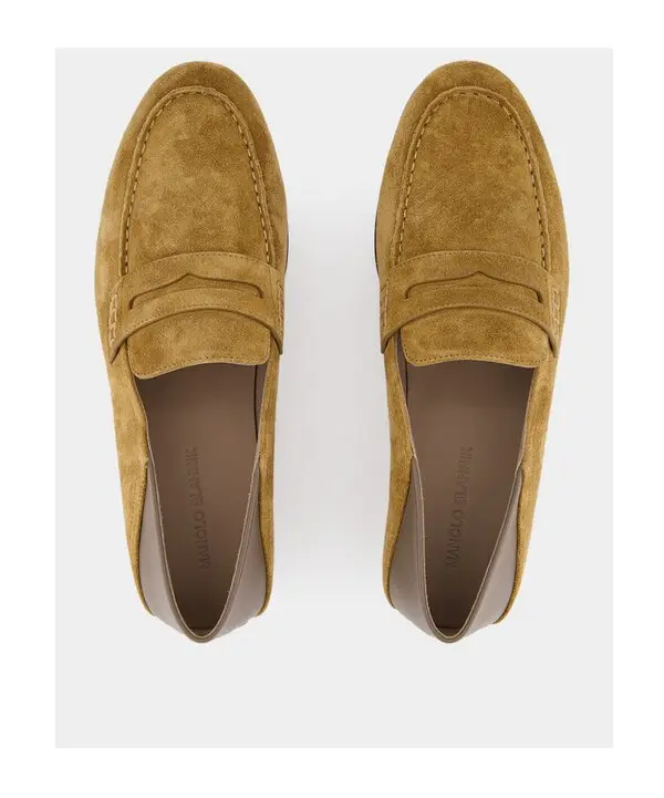 Manolo Blahnik Round Toe Loafers
