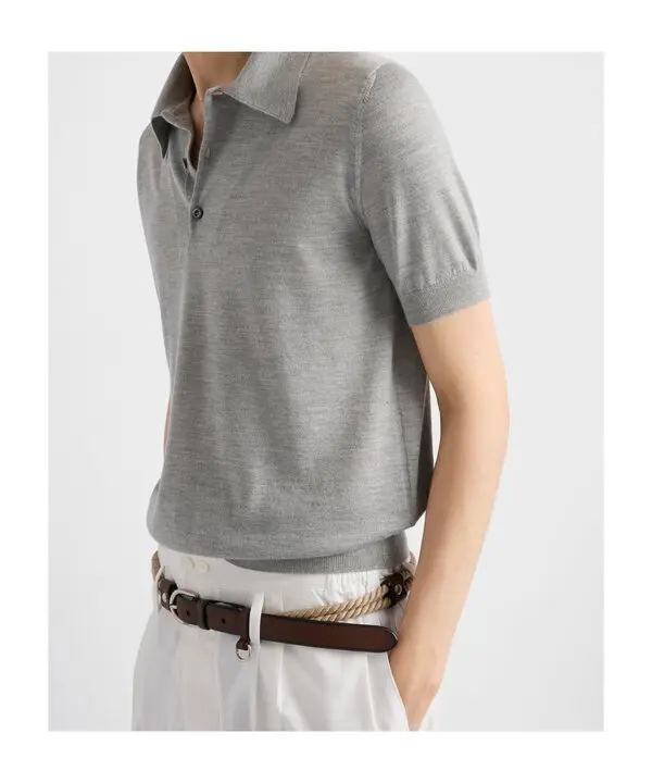 Prada Cashmere And Silk Polo Shirt
