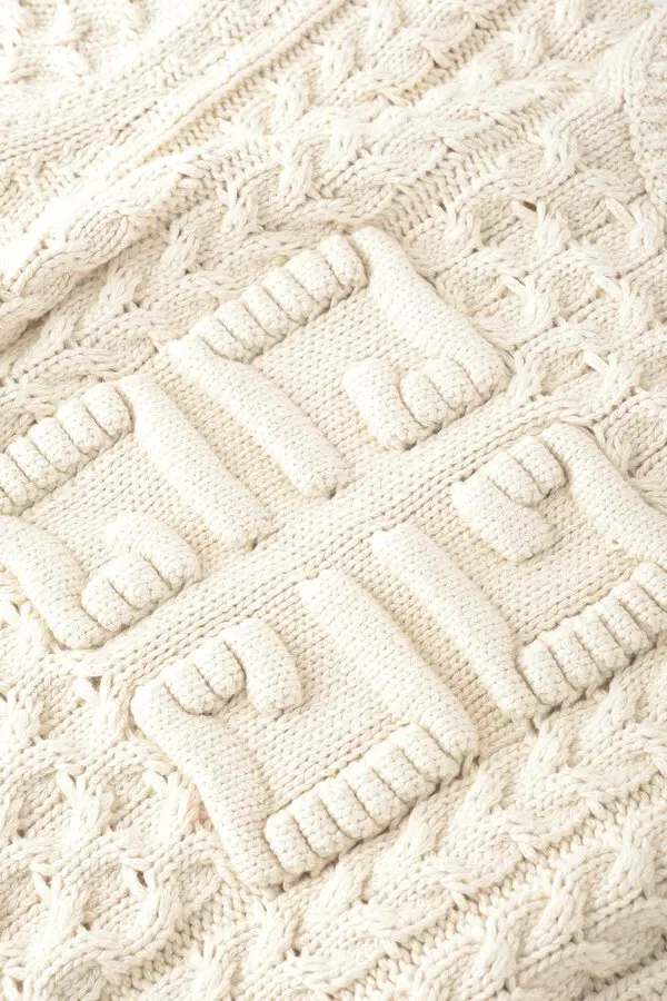 Givenchy 4g Cable Knit Sweater - Nude