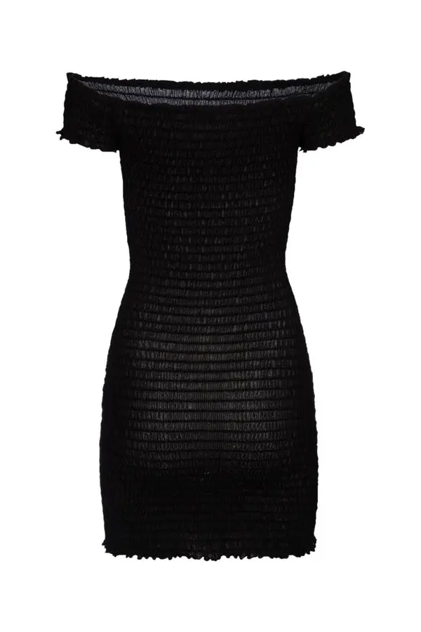 Celine Triomphe Gaufred Silk Mini Dress