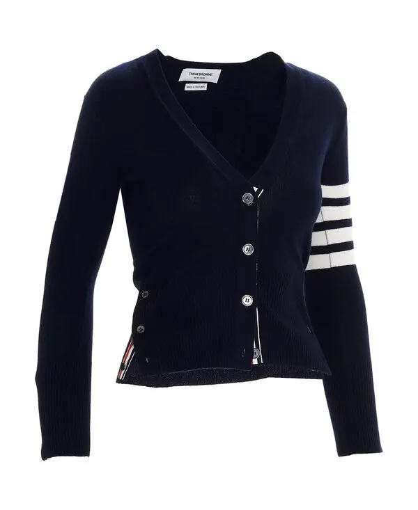 Thom Browne 4-bar V-neck Cardigan