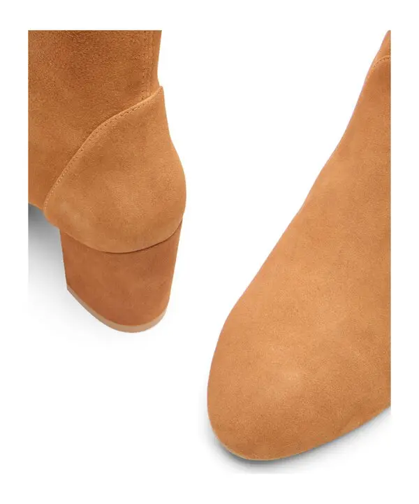 STUART WEITZMAN Yuliana Block Heeled Sock Boots - Hazel
