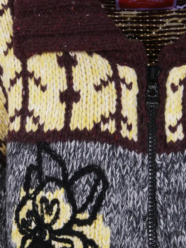 La DoubleJ Chalet Embroidered Zip-up Cardigan