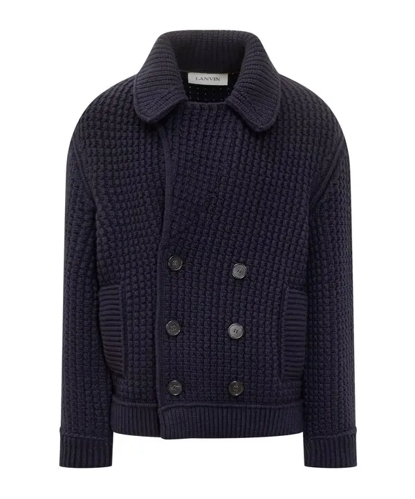 LANVIN Double-breasted Chunky Knit Cardigan