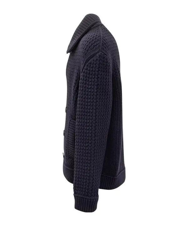 LANVIN Double-breasted Chunky Knit Cardigan