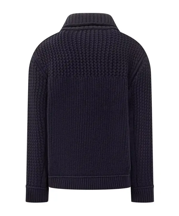 LANVIN Double-breasted Chunky Knit Cardigan